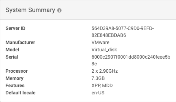 Determining the Delphix server ID and host name