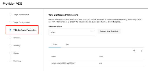 Provisioning a SQL Server VDB