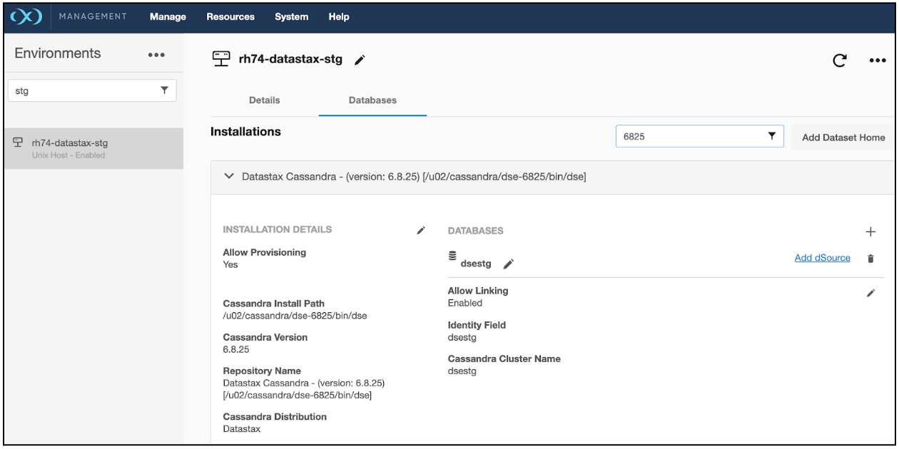 Linking Cassandra data dources