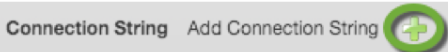 Adding a JDBC connection string