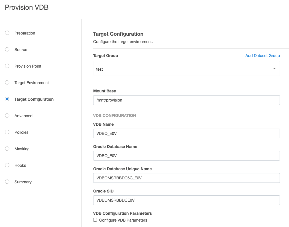 Customizing VDB file mappings